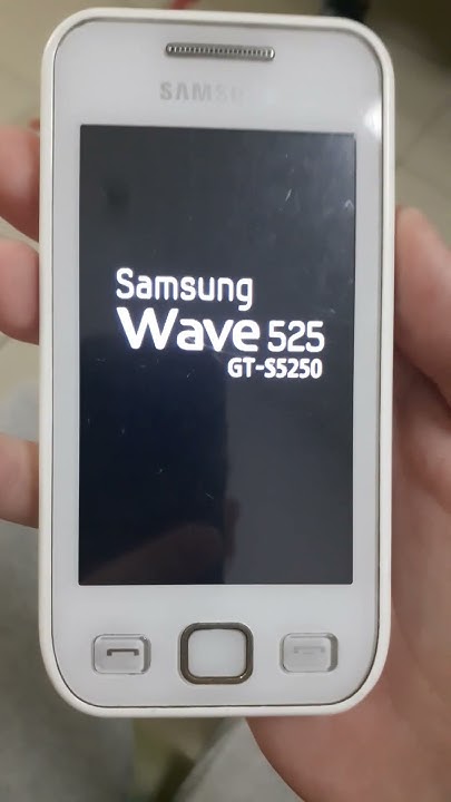 Samsung Wave 525 GT-S5250 Startup - YouTube