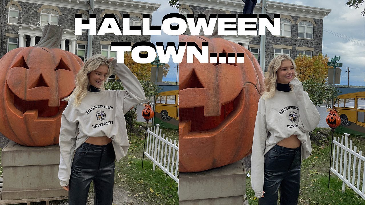 VISITING HALLOWEEN TOWN IN REAL LIFE... - YouTube