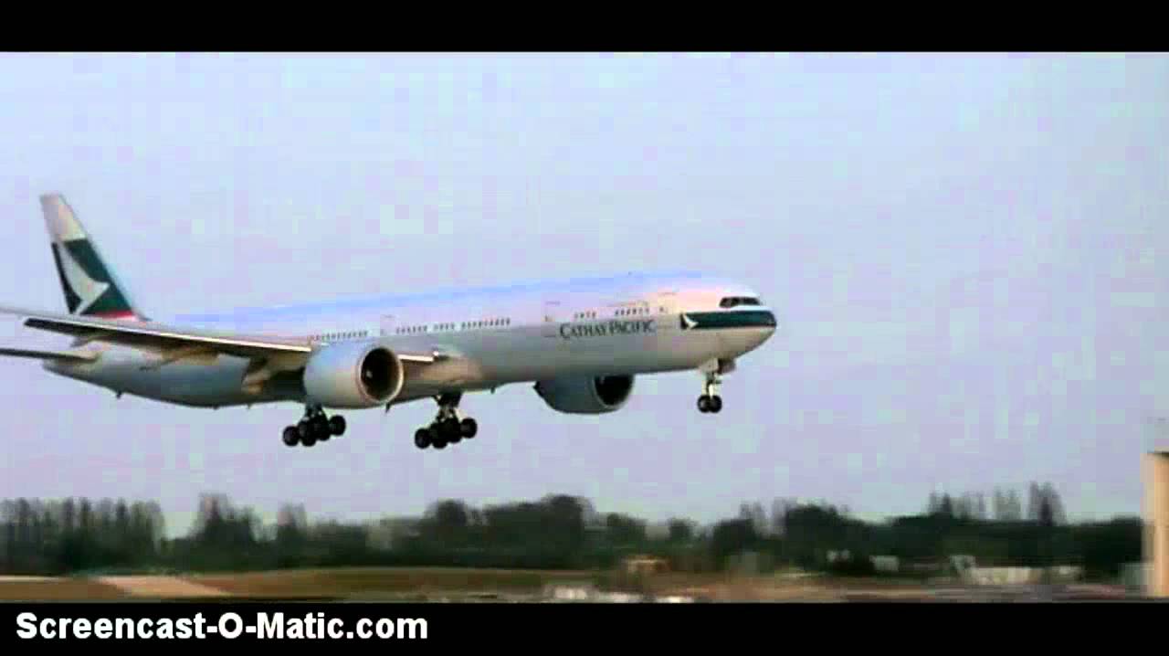 Cathay Pacific A339-300 Landing At YVR - YouTube