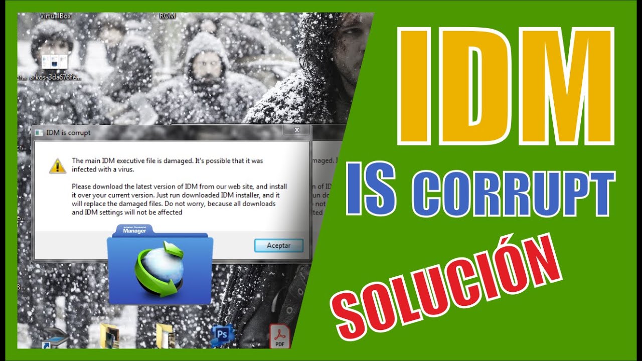 IDM is CORRUPT The main IDM executive file is damaged | Solución - YouTube