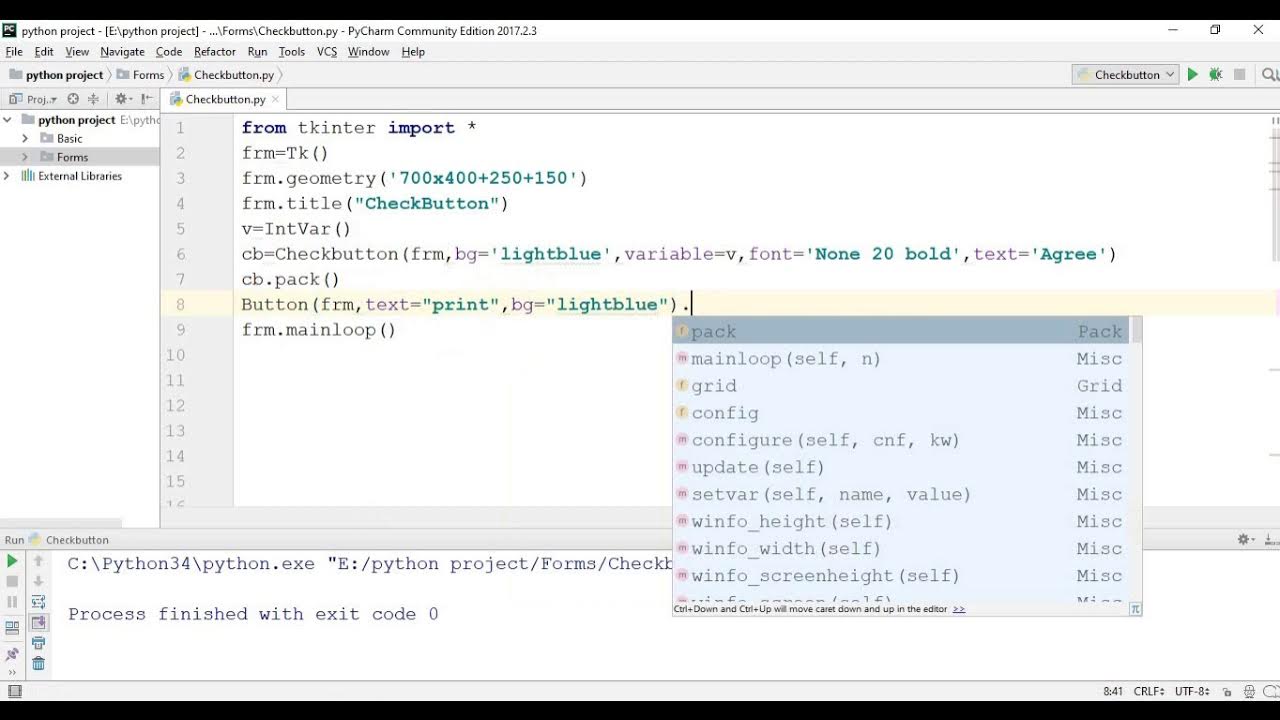 60 الواجهات الرسومية في البايثون Python 3 GUI CheckButton - YouTube
