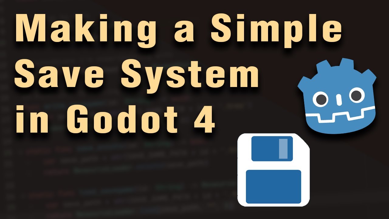 How To Make A Save And Load System In Godot 4 Tutorial Youtube