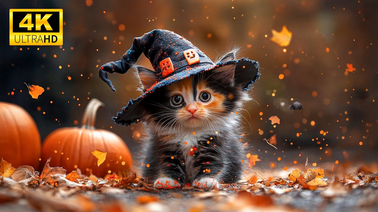 Baby Animals 4K - Young Animals in October Autumn Are Amazingly ...