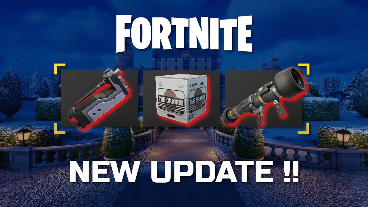 NEW FORTNITE UPDATE!!!!! - New Stealth emp, cardboard box and anvil ...