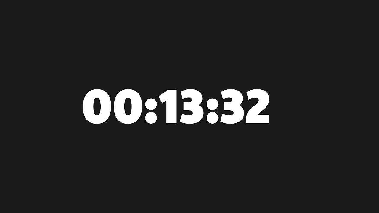 13 Minute 32 Second Timer - (812/36,000) - YouTube