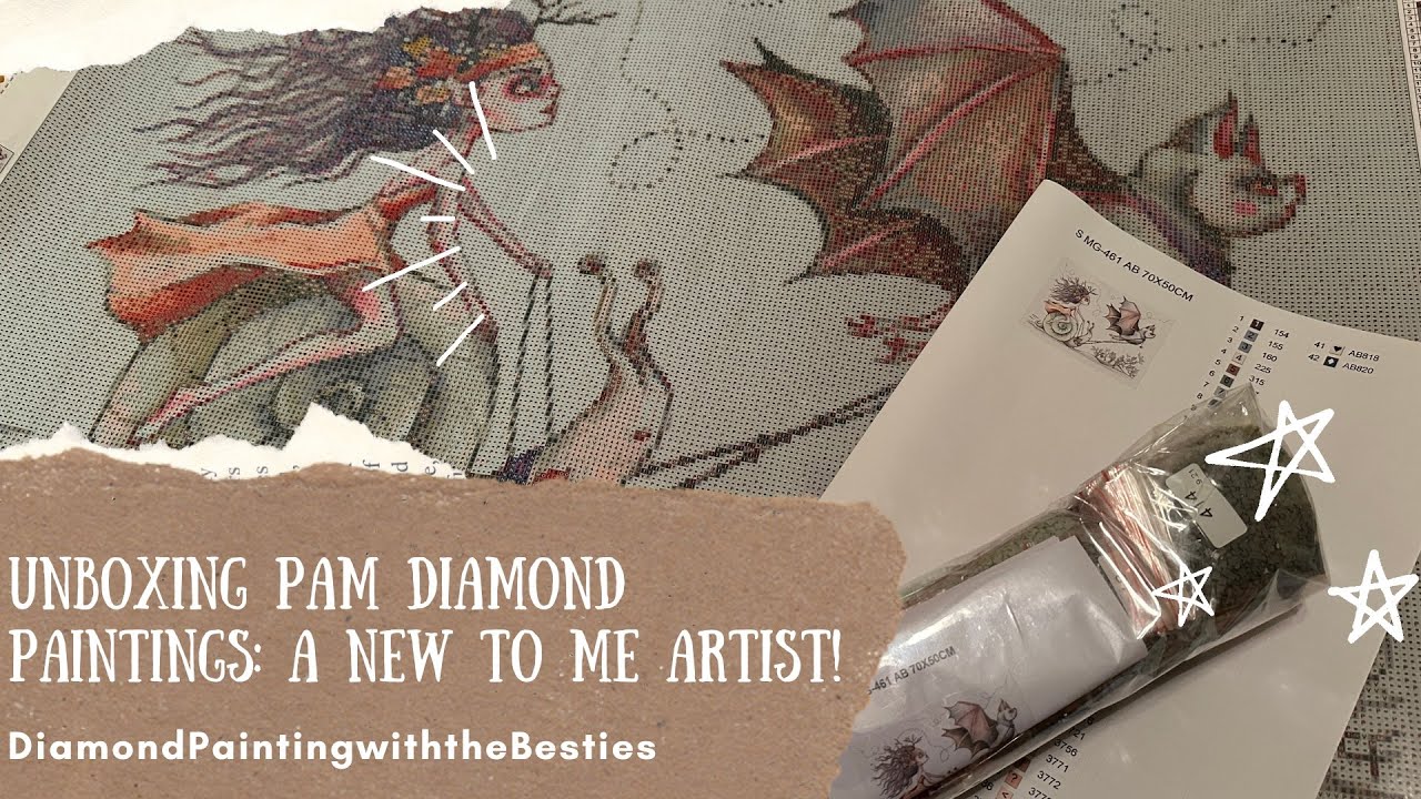 Unboxing Pam Diamond Paintings: The Bat Ride, Kit 1 of 4! - YouTube