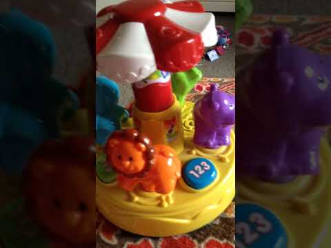 Vtech carousel on low battery makes phone noises! - YouTube