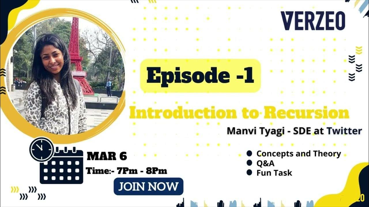 Introduction to Recursion Episode - 1 | Webinar - YouTube