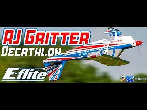 E-flite Decathlon RJG 1 2m Flight Review - YouTube