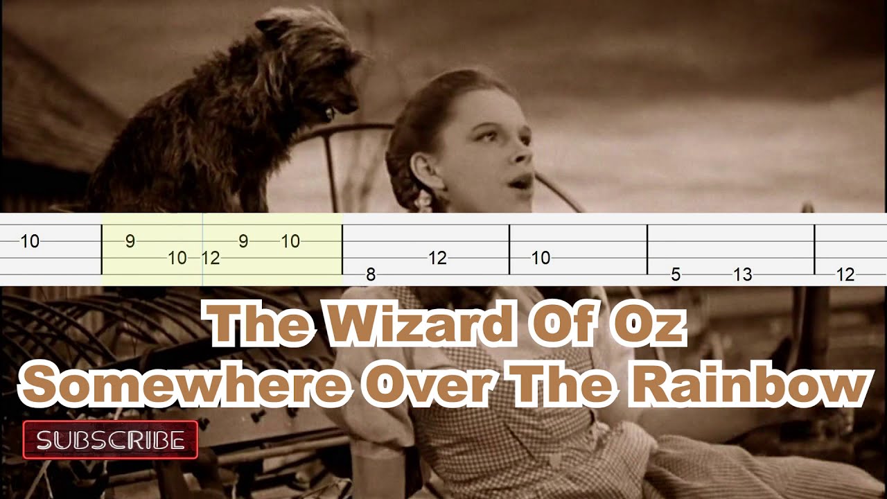 The Wizard Of Oz - Somewhere Over The Rainbow Bass Tabs - YouTube