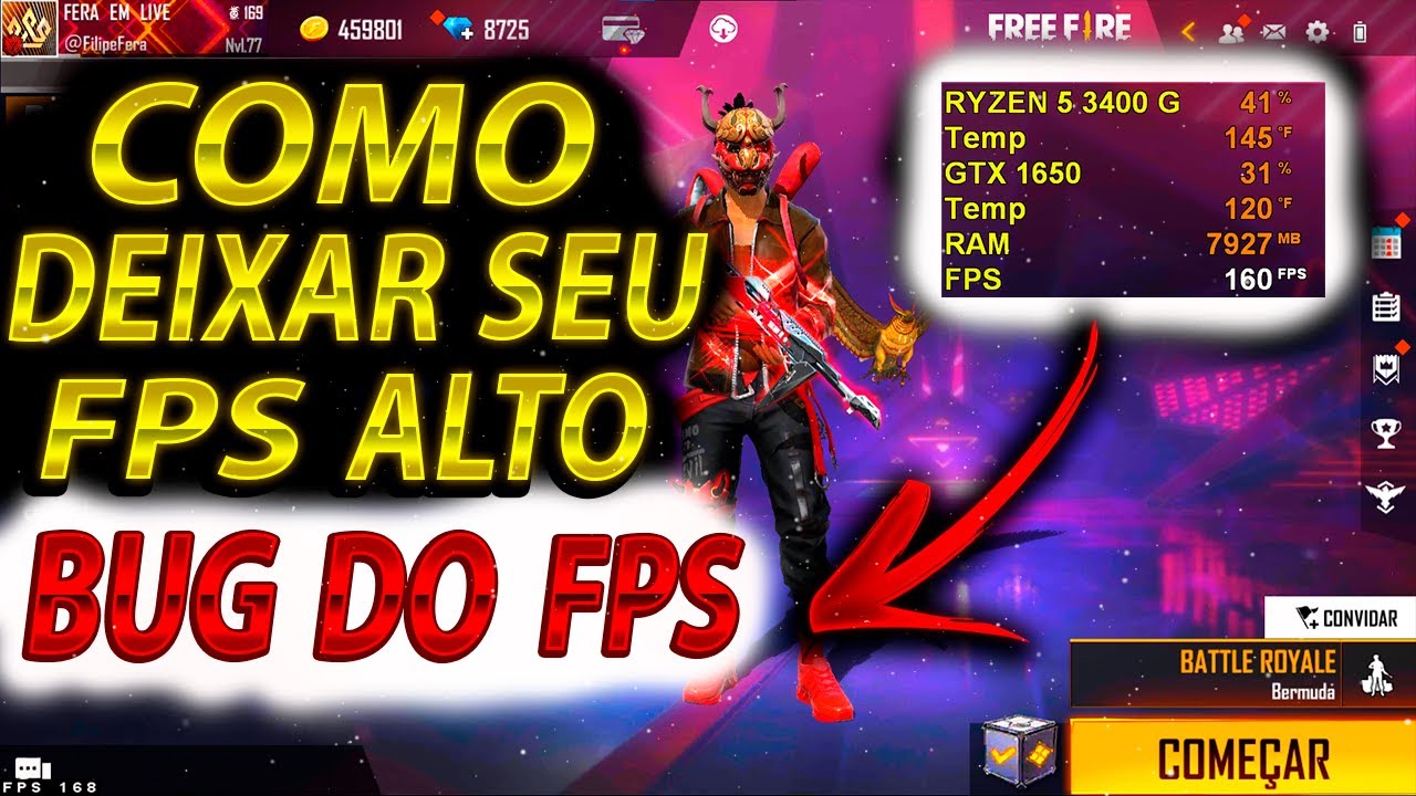 BUG DO FPS ️ EMULADOR MSI 4.240.15.6305 ️ FPS + 90 ️ COMO DEIXAR SEU ...
