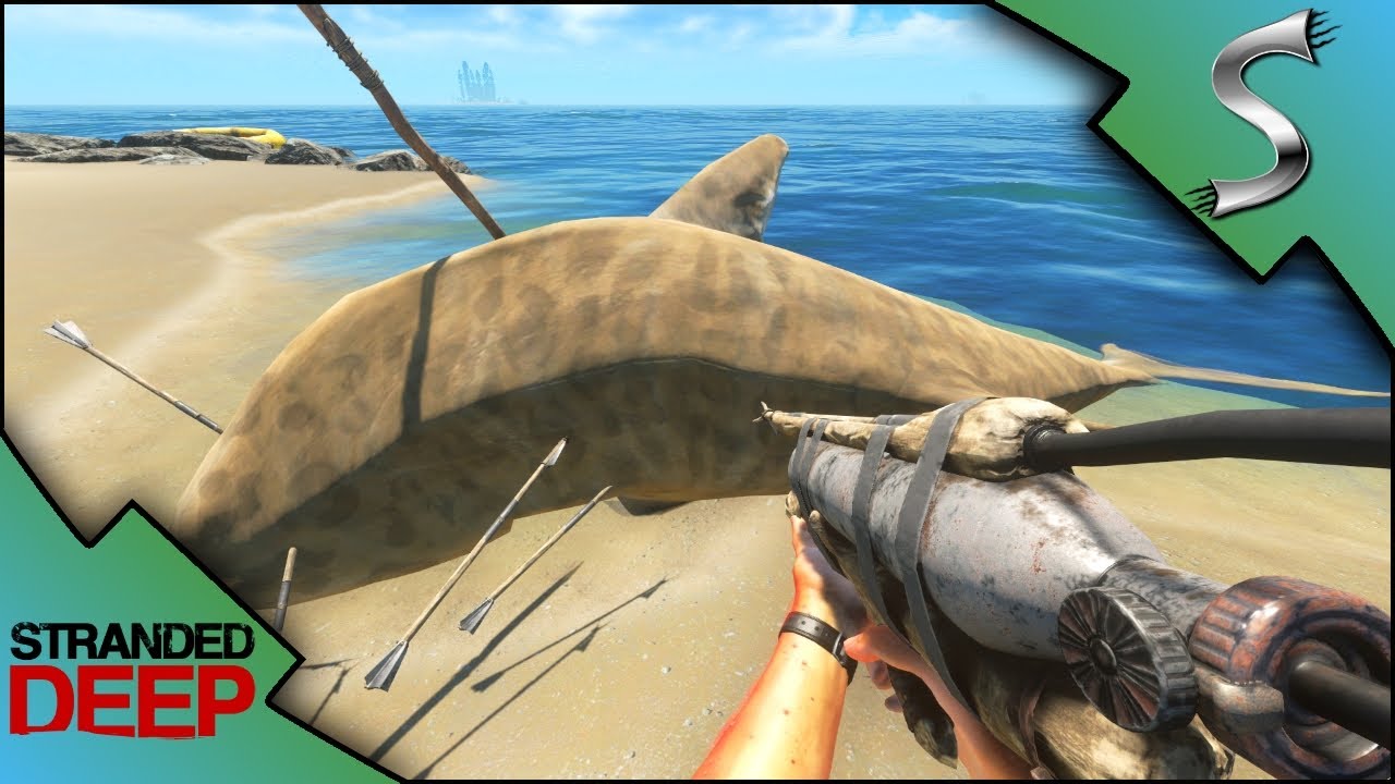 SYNTAC THE SHARK SLAYER! KILLING A SHARK WITH A SPEARGUN! - Stranded ...
