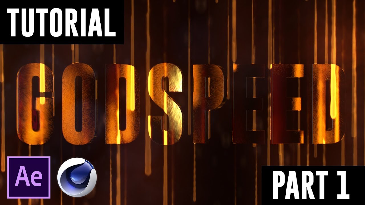 Making a Cinematic Title in C4D + AE (Part 1) - YouTube