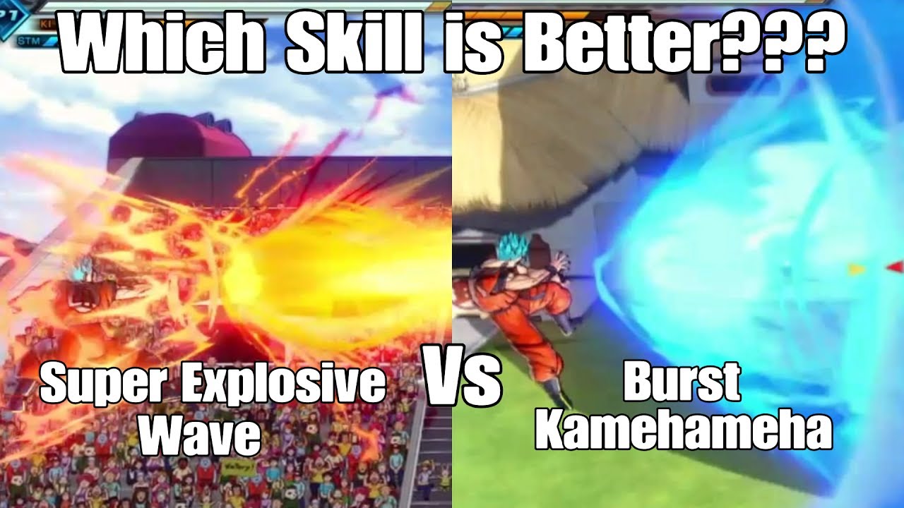 Xenoverse 2 Skill Test! Burst Kamehameha Vs. Super Explosive Wave ...