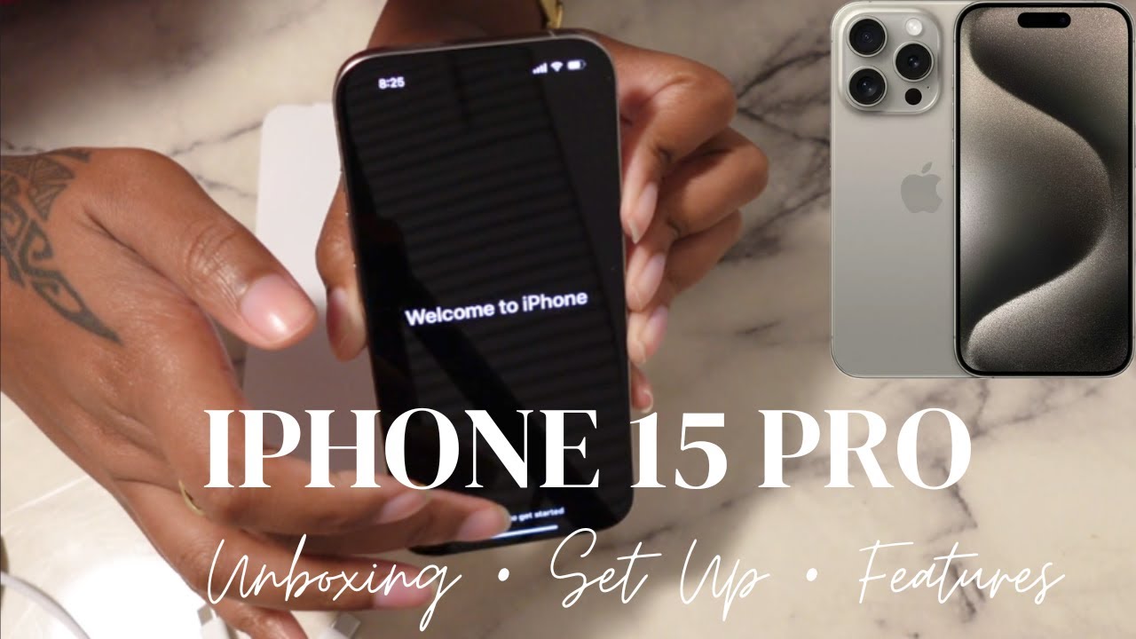 Apple iPhone 15 Pro Unboxing | Natural Titanium | Phone Set Up | New ...