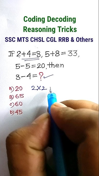 Coding Decoding Coding Decoding Reasoning Tricks Reasoning For Ssc Gd Chsl Mts Wbpsc