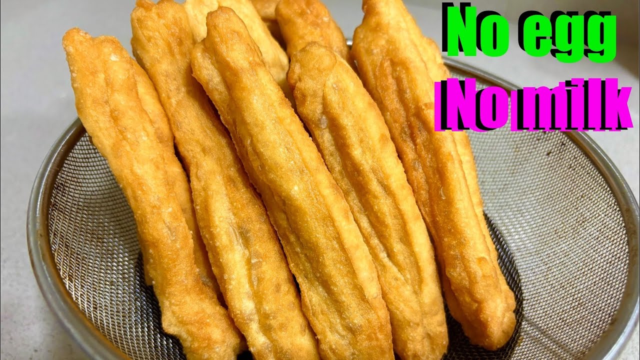 How to make Youtiao (deep-fried bread sticks) - YouTube