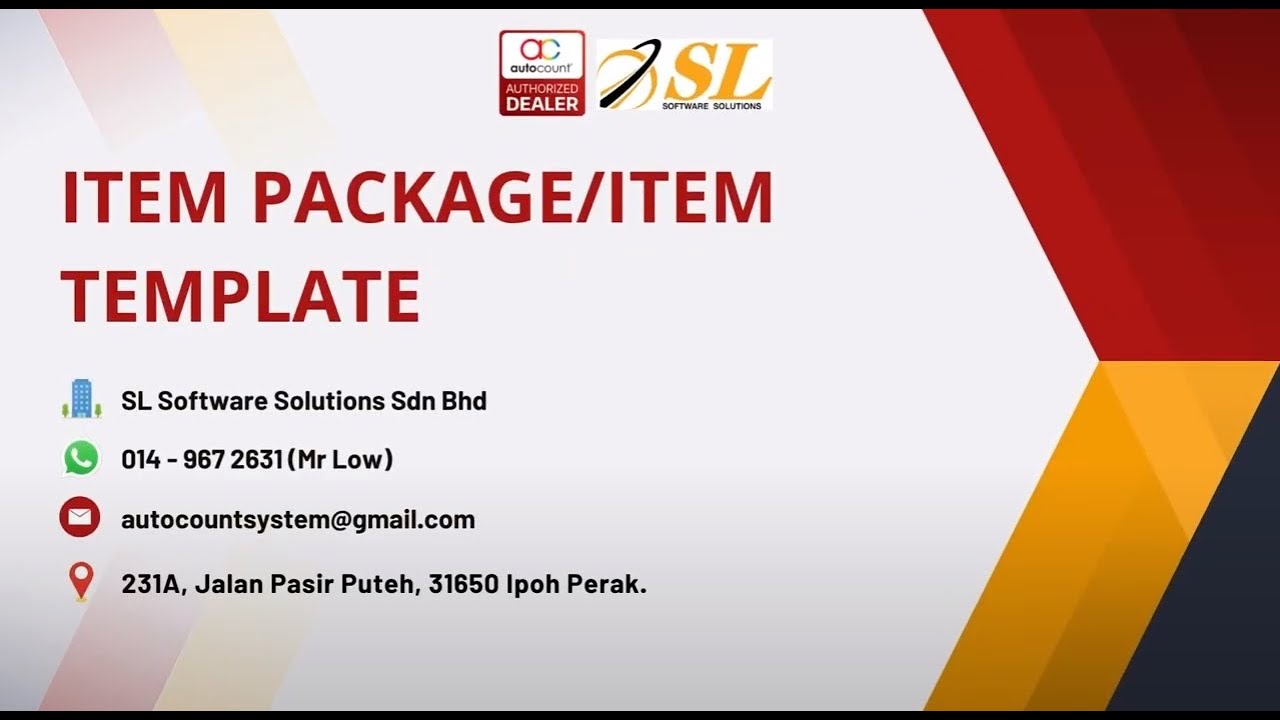 🎁AutoCount Item Package Module: Simplify Invoicing and Boost Sales with ...