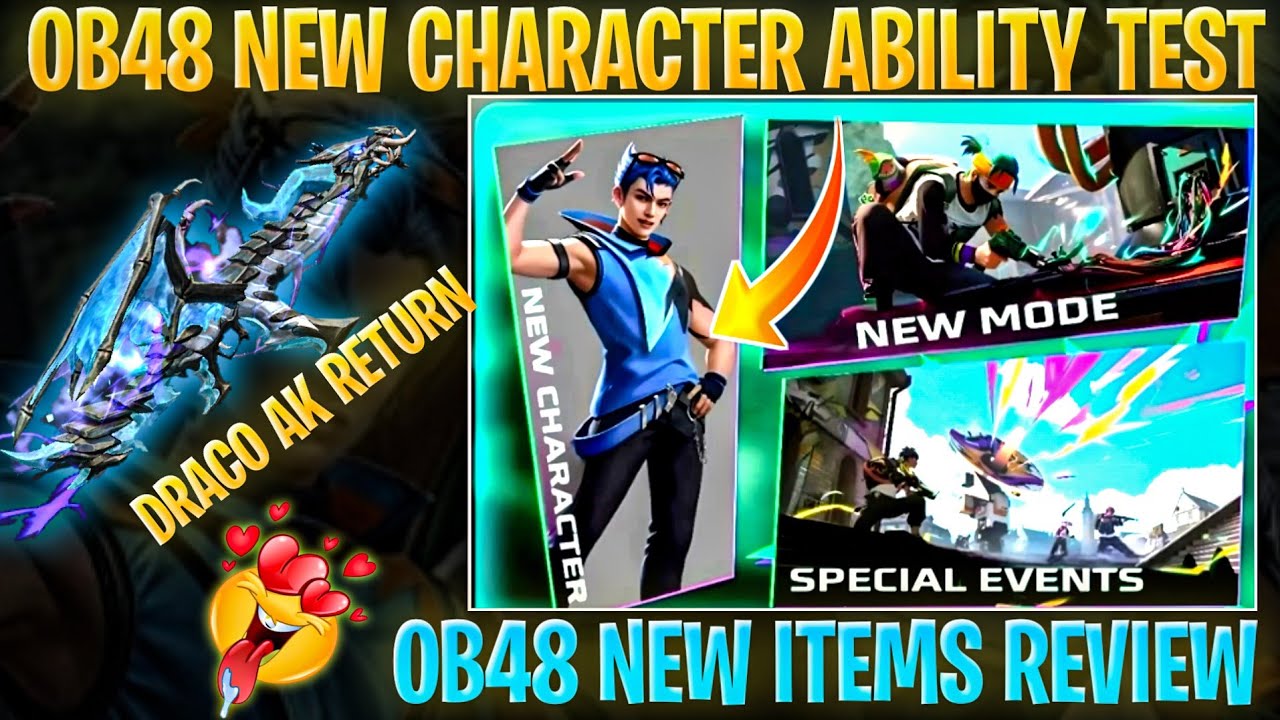 OB48 OSCAR NEW CHARACTER ABILITY TEST | OB48 UPDATE FREE FIRE | EVO ...