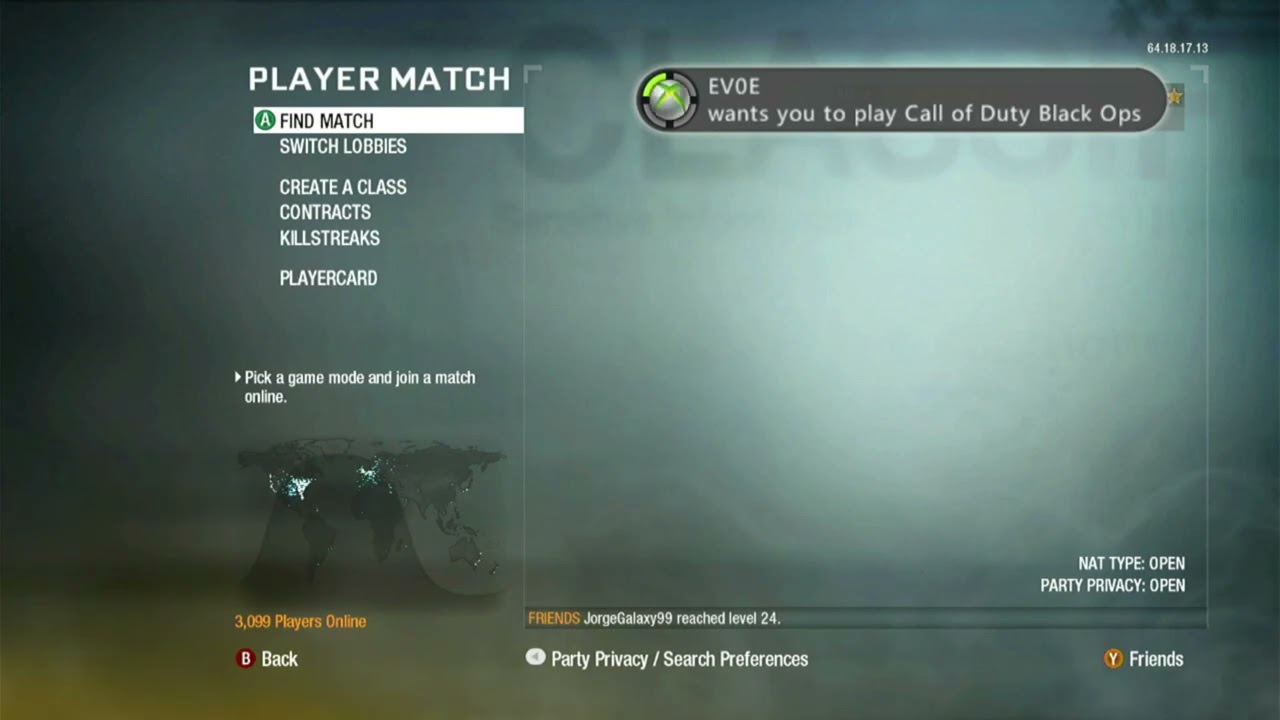 How To Find Lobbies In Black Ops 1 2022 Multiplayer Xbox 360 Xbox One