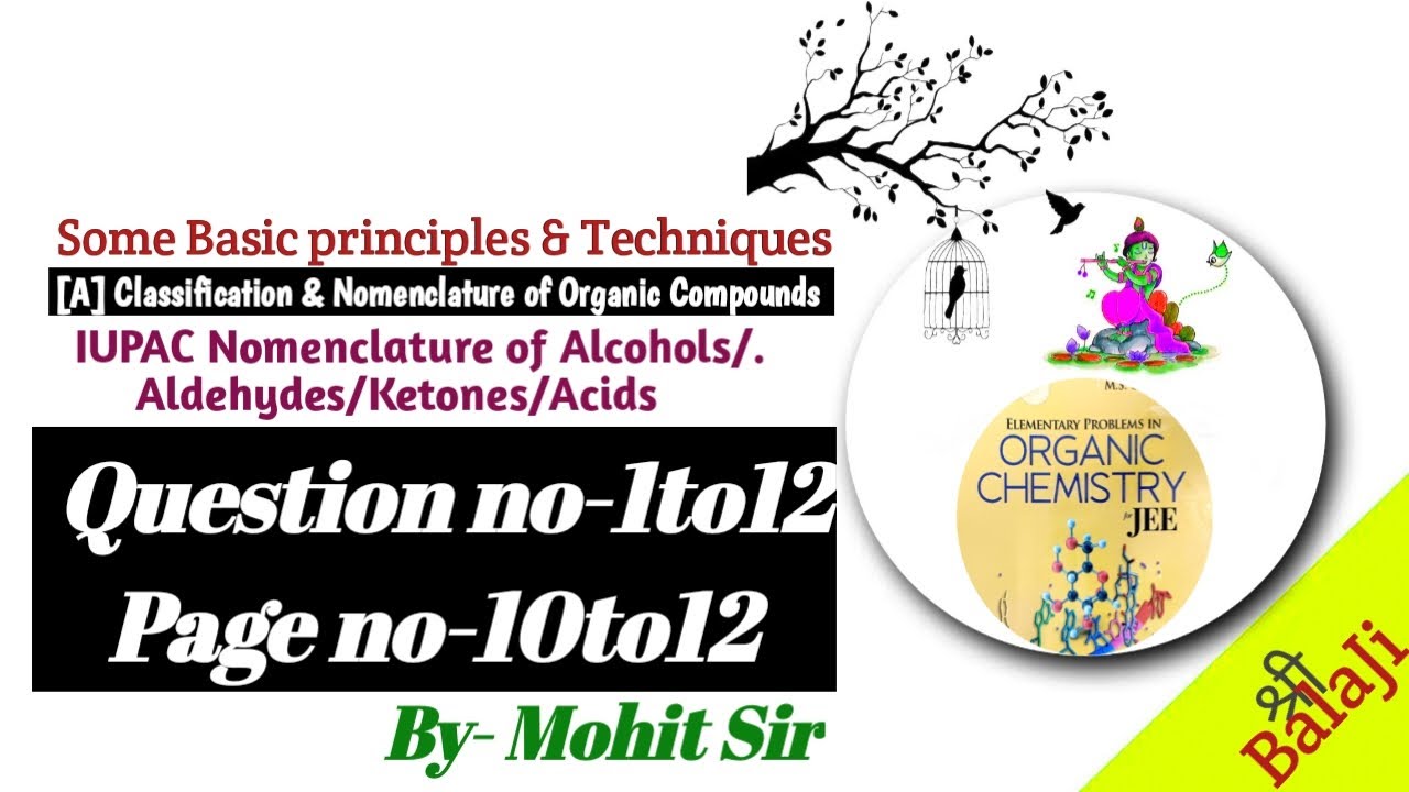IUPAC Nomenclature of Alcohols/Aldehydes/Ketones/Acids | MS Chauhan ...
