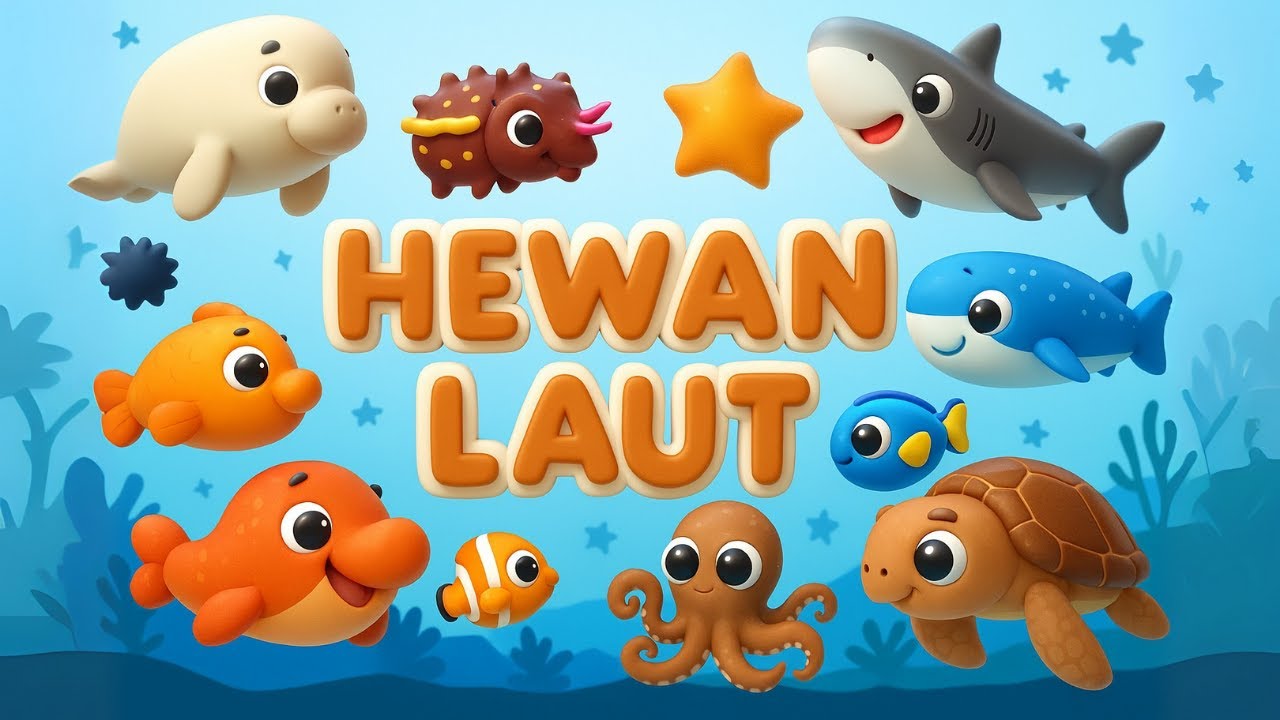 Belajar Nama-nama Hewan Laut untuk Anak-anak | Mengenal Nama-nama ...