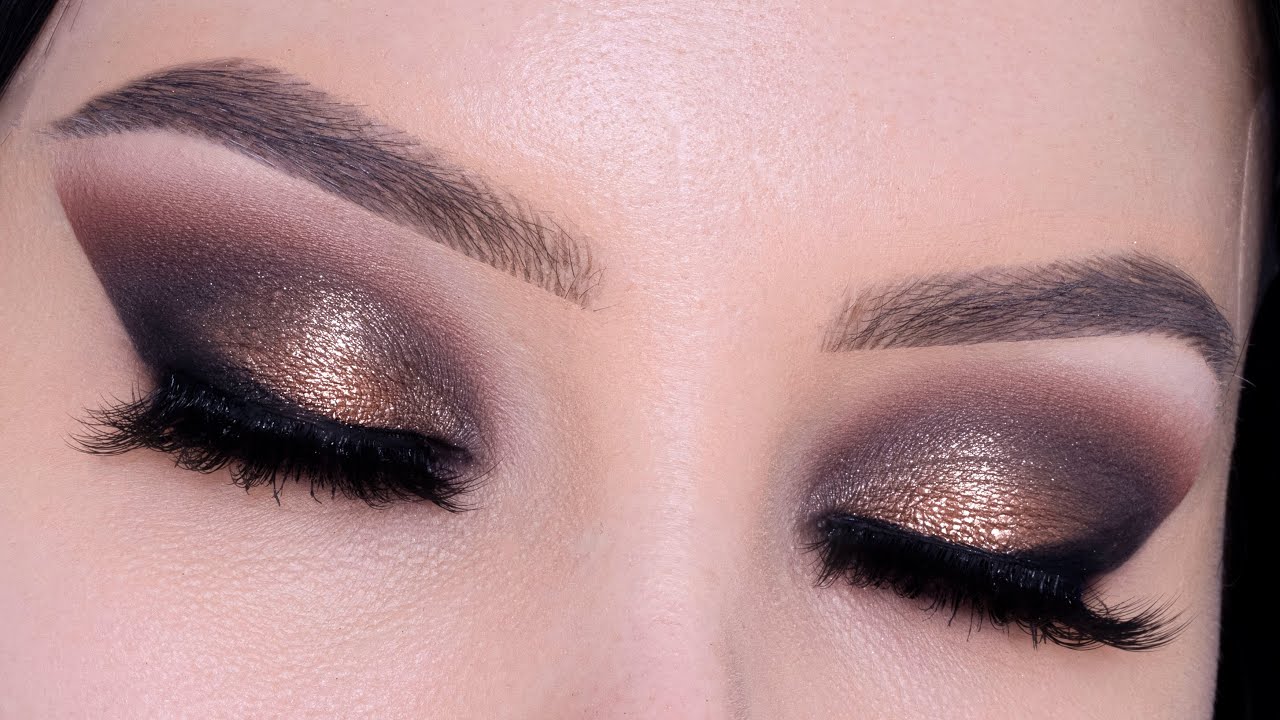 Glamorous Bronze Smokey Eye Look - Special Occasion Smokey Eye Tutorial ...
