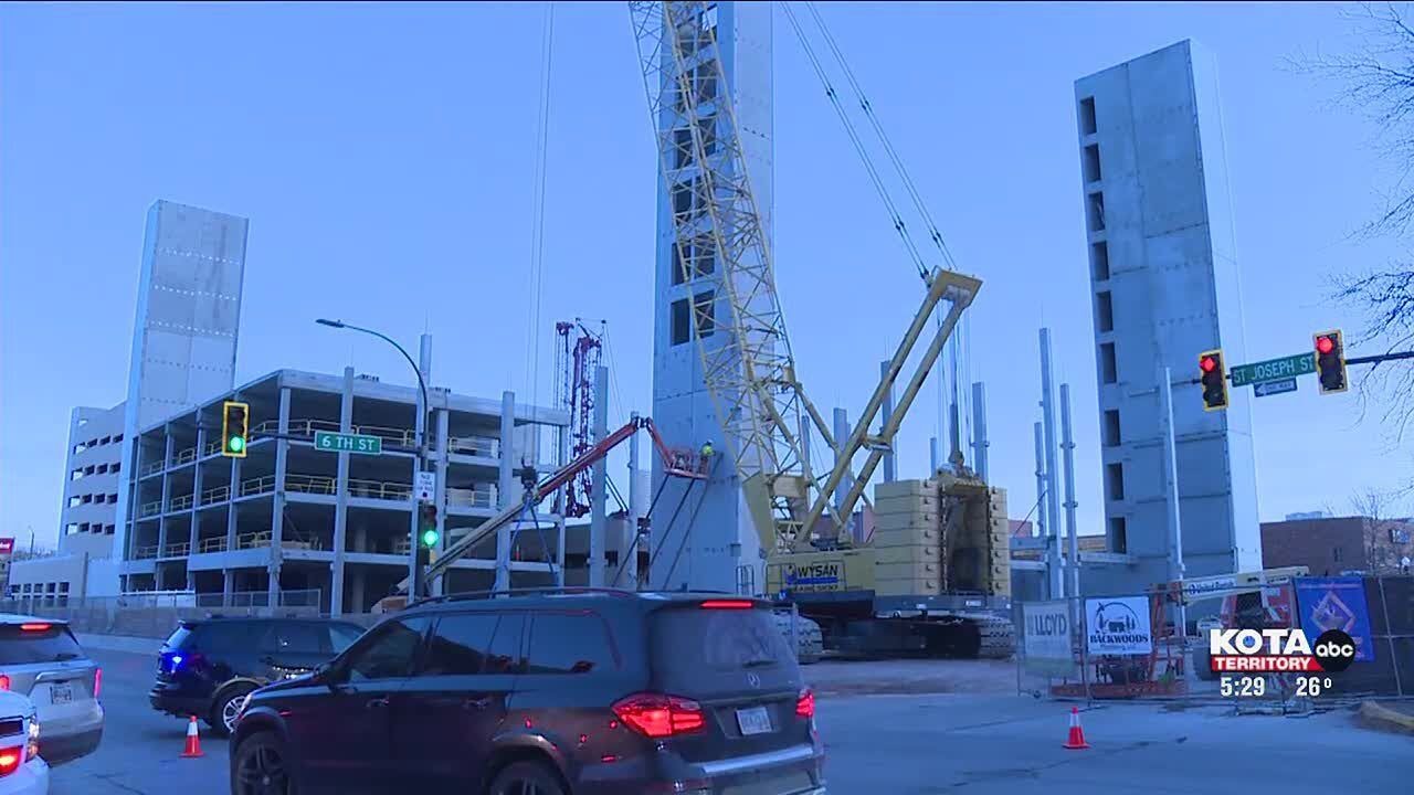 Part of Block 5 building in danger of collapse - YouTube