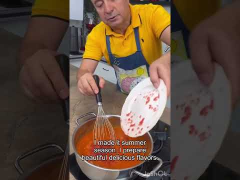 I cooked a delicious tomato soup for you, well done to those who tried it🌹👨🏻‍🍳🍀