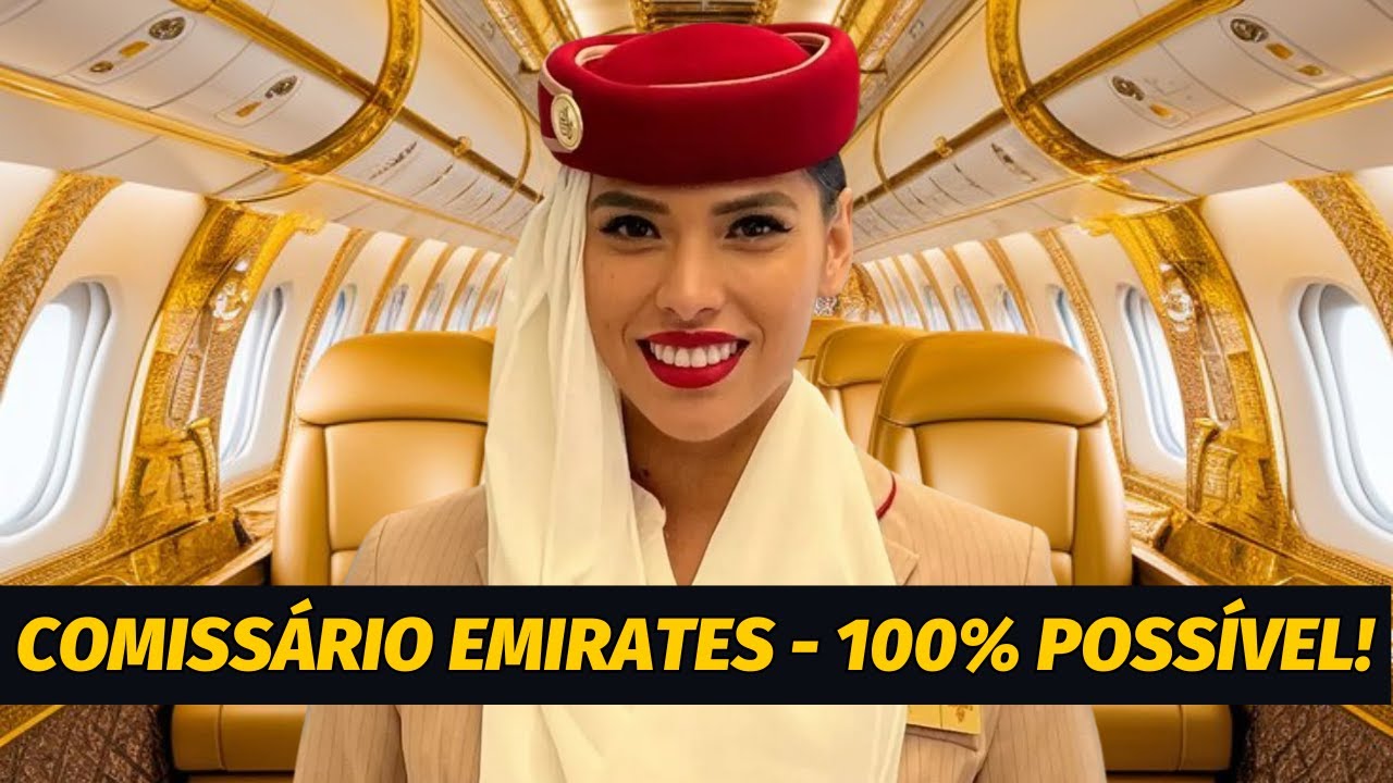 Comissário de Bordo EMIRATES I Passo a Passo MEGA COMPLETO! - YouTube