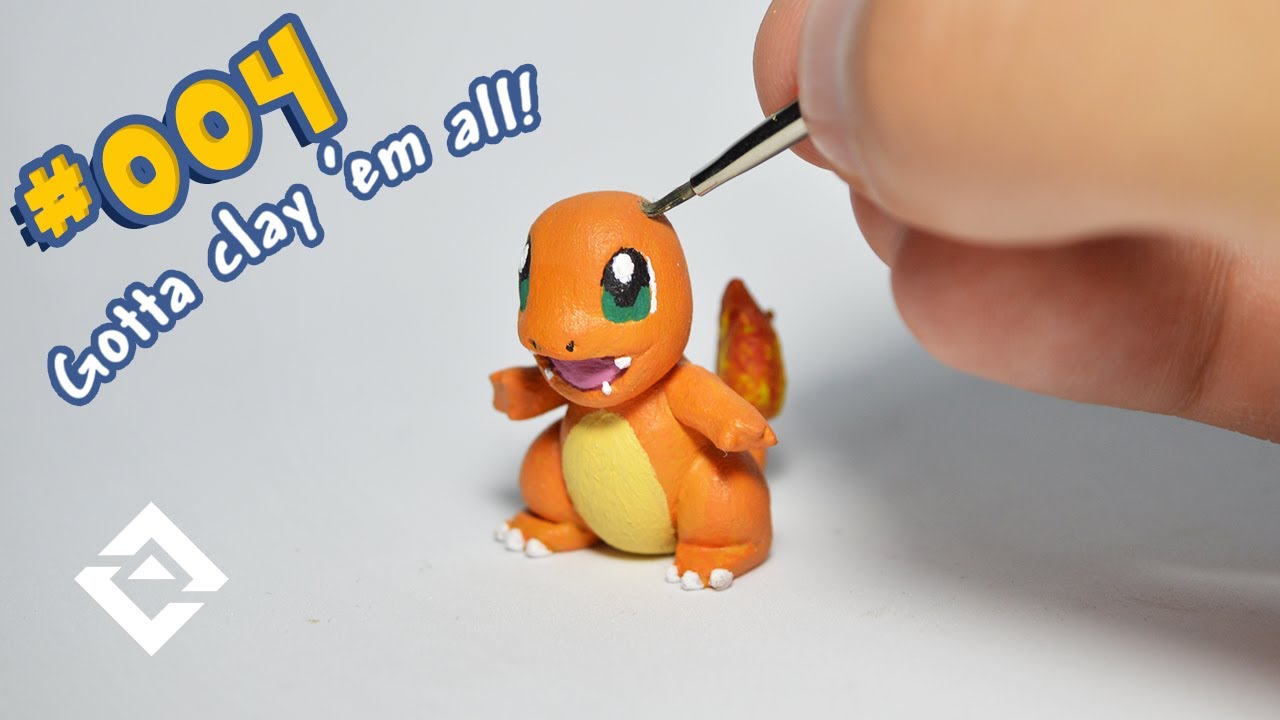 Sculpting miniature CHARMANDER 🔥 | POKEMON | Gotta Clay 'Em All! #004 ...