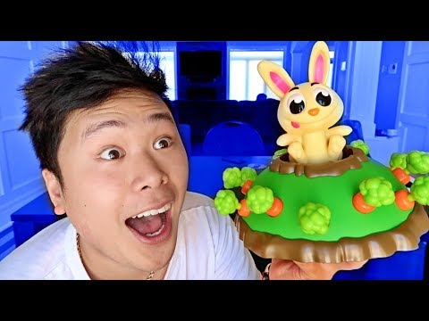 IMPOSSIBLE JUMPING BUNNY CHALLENGE!!! (*FIRST ONE TO POP IT LOSES*)