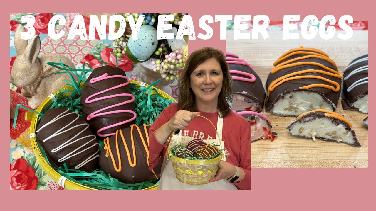 3 Candy Easter Eggs, Coconut, Maple Nut, Cherry Nut - YouTube