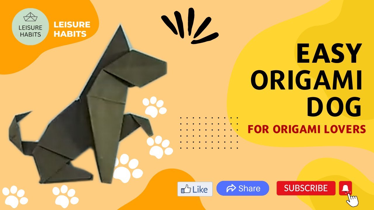 How To Make an Easy Origami Dog - YouTube