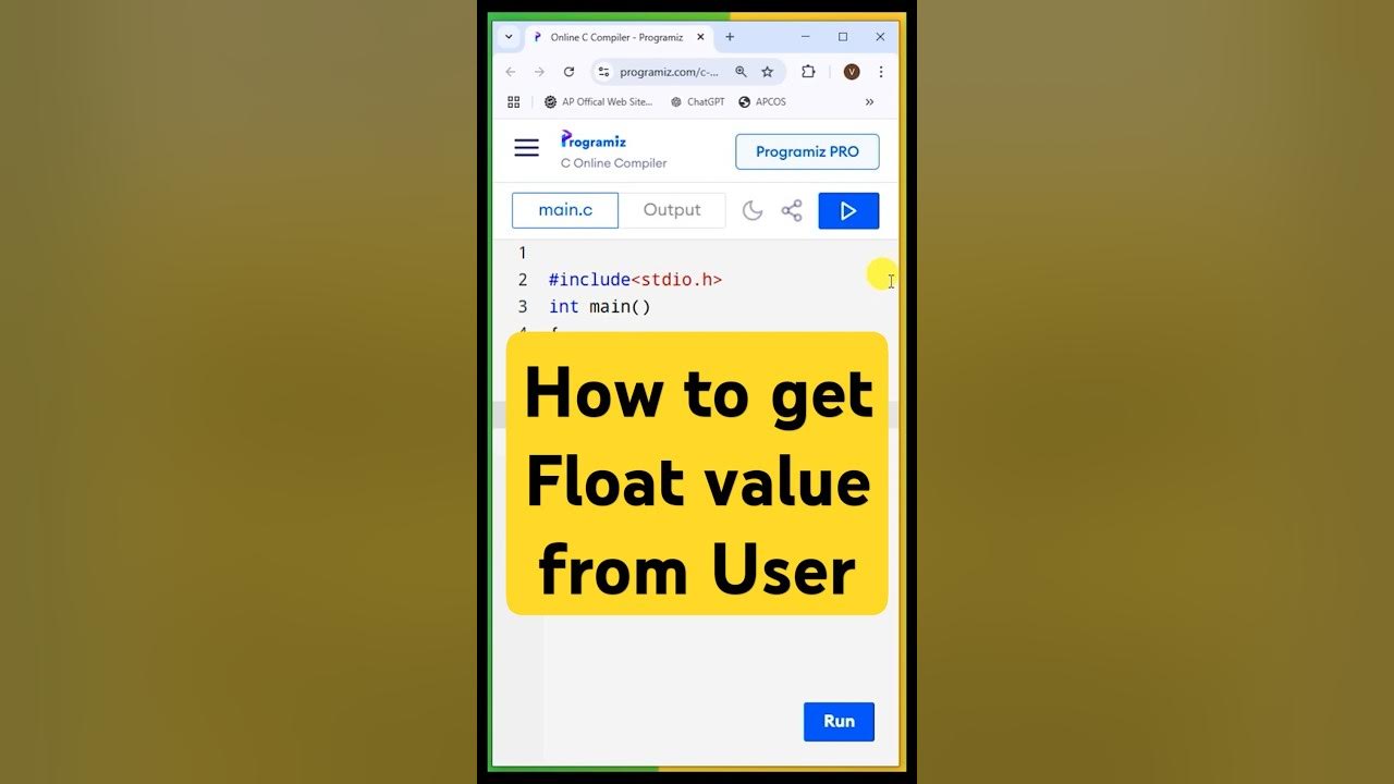 2 | How to get Float Value from User in C Language | Integer Number from User #clanguage # ...