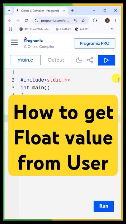 2 | How to get Float Value from User in C Language | Integer Number from User #clanguage # ...