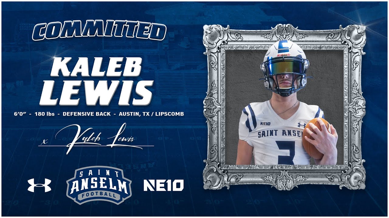 Kaleb Lewis (Football) - 2023 National Signing Day - YouTube