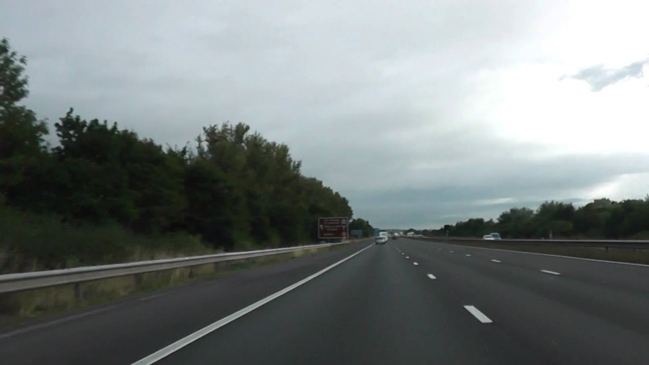 Driving On The M5 From J31 A30 A38 To Gordano Services J19, Portbury ...