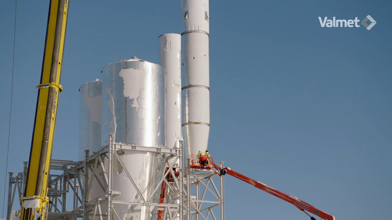 Valmet’s Fiber flash dryer system erection work at SCA Ortviken mill ...