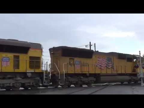 HD: UP 8768 leads NS Train I2G in Bremen, GA