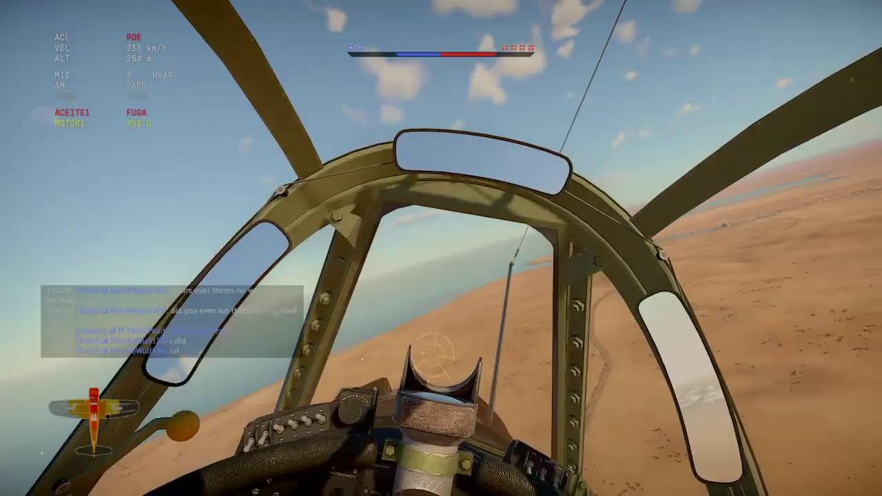 War thunder Simulacion ps4 con thrusmaster t-fly ps4 - YouTube