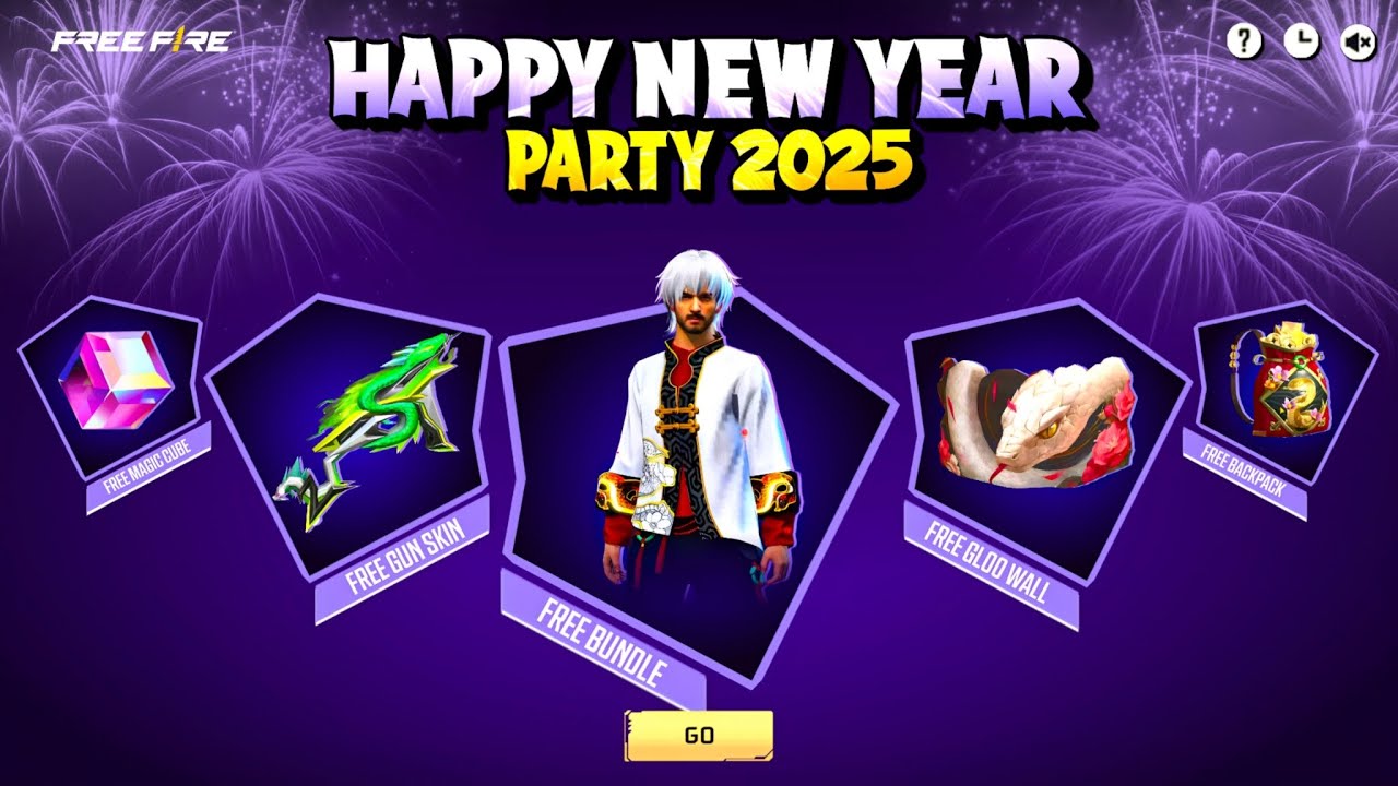 Happy New Year 2025 Free Rewards🤯 | Free Fire New Event | Ff New Event ...