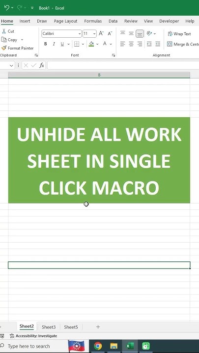 How to Unhide All Sheets in Excel with a Macro (Easy!) Tutorial in Tamil - YouTube