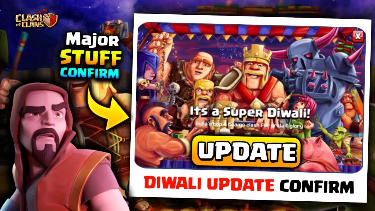 Coc Diwali Update 2023 - Special Major EVENT Coming in Clash of Clans ...