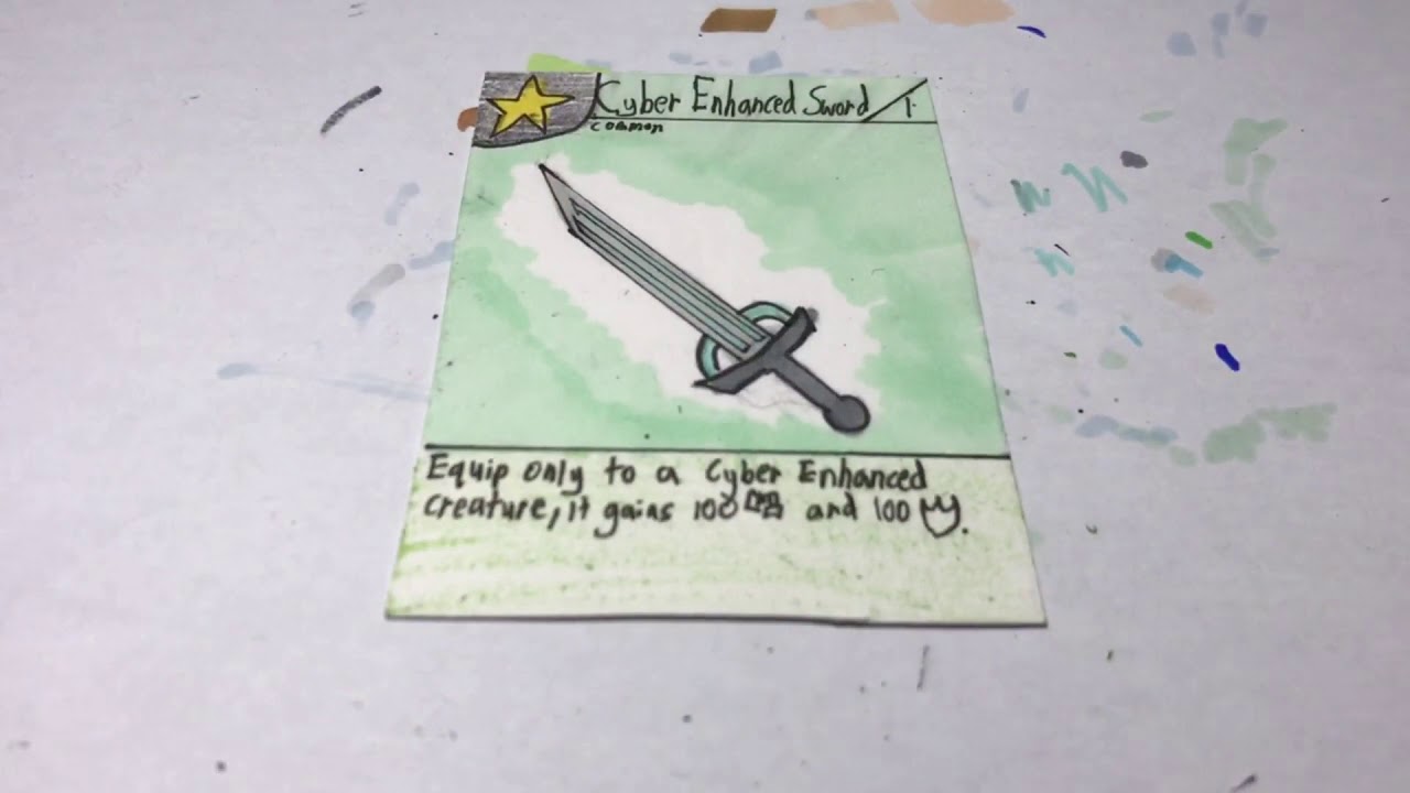 Homemade tcg: Speed Art (Dimension Battles) - YouTube