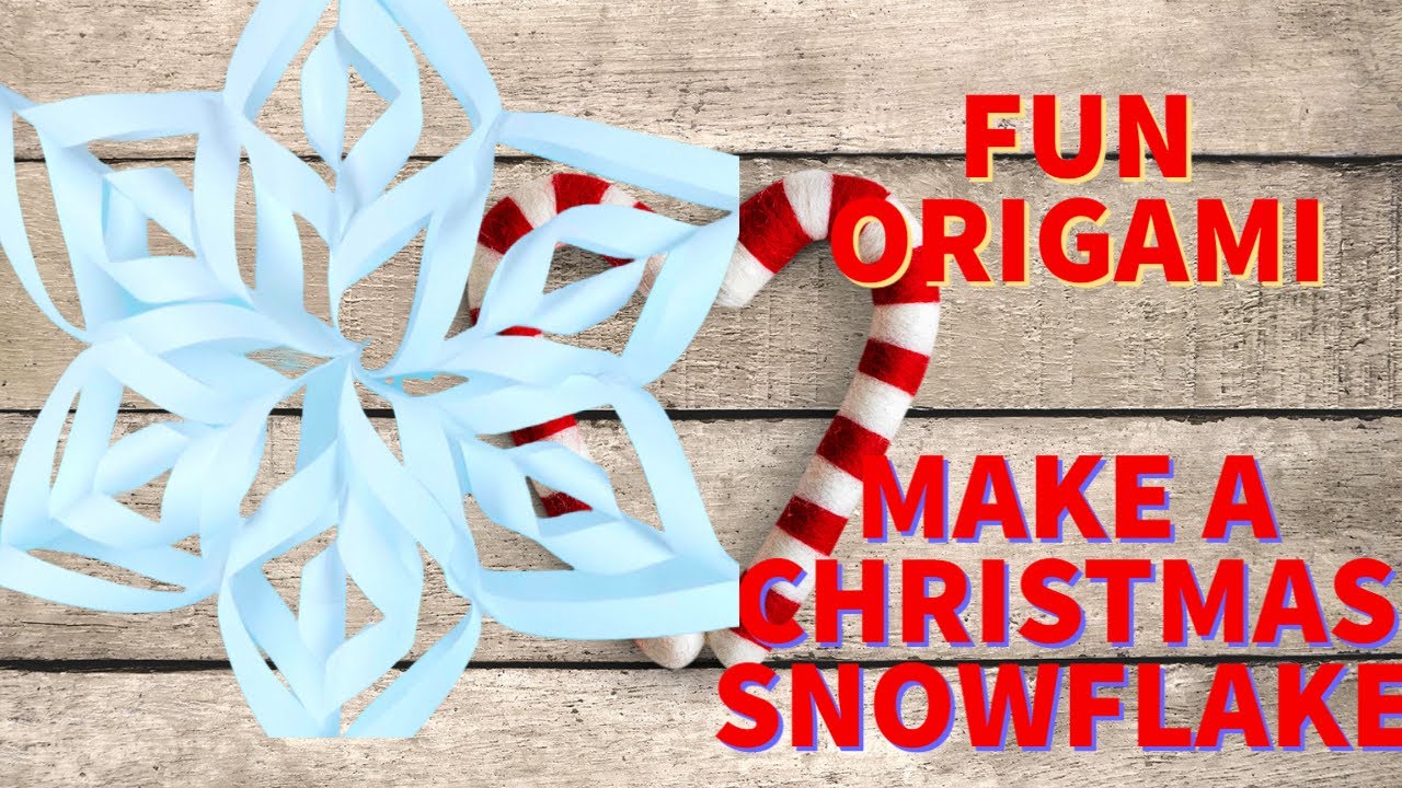 MAKE THIS REALLY EASY PAPER SNOWFLAKE OUT OF PAPER - YouTube