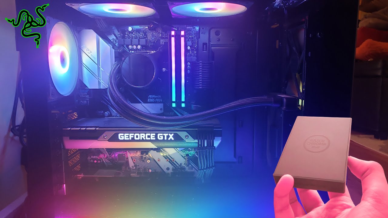 Razer Addressable RGB Controller - Unboxing, Installation, and Lighting ...