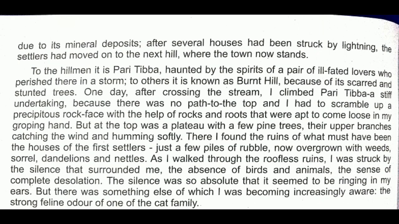 Chapter 2 (Part 2) English Reader... class 8 - YouTube