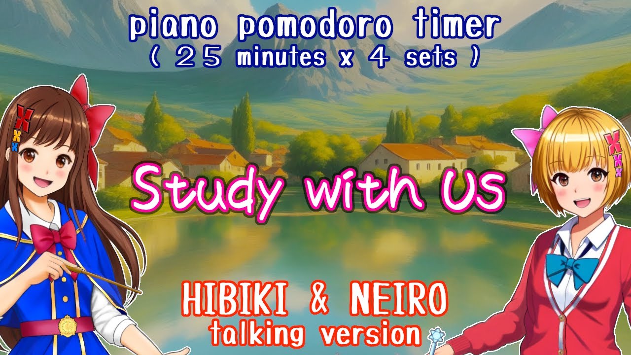 Study Timer (25 minutes x 4 sets) [Using original music #11～#17 ] for ...