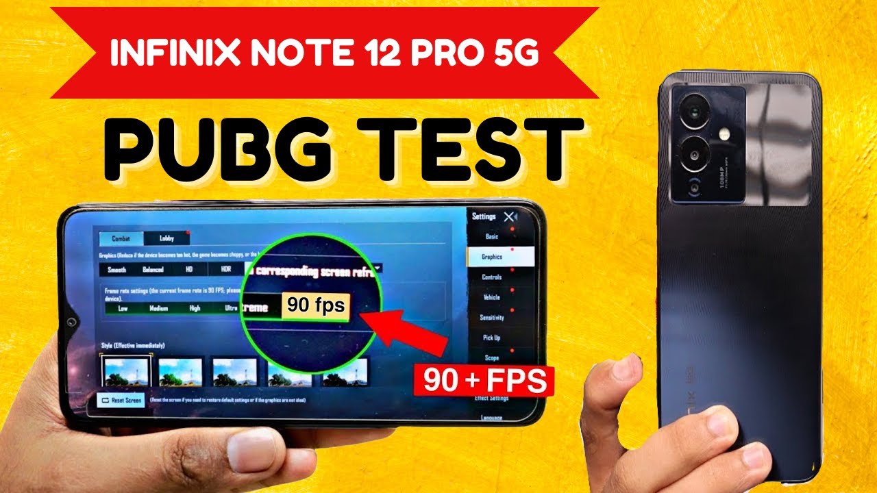Infinix Note 12 Pro 5G Pubg Test | 🔥 Infinix Note 12 Pro 5G Full Gaming ...